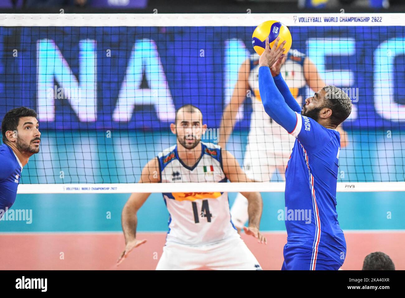 Earving Ngapeth (France), Gianluca Galassi (Italy). Volleyball World ...