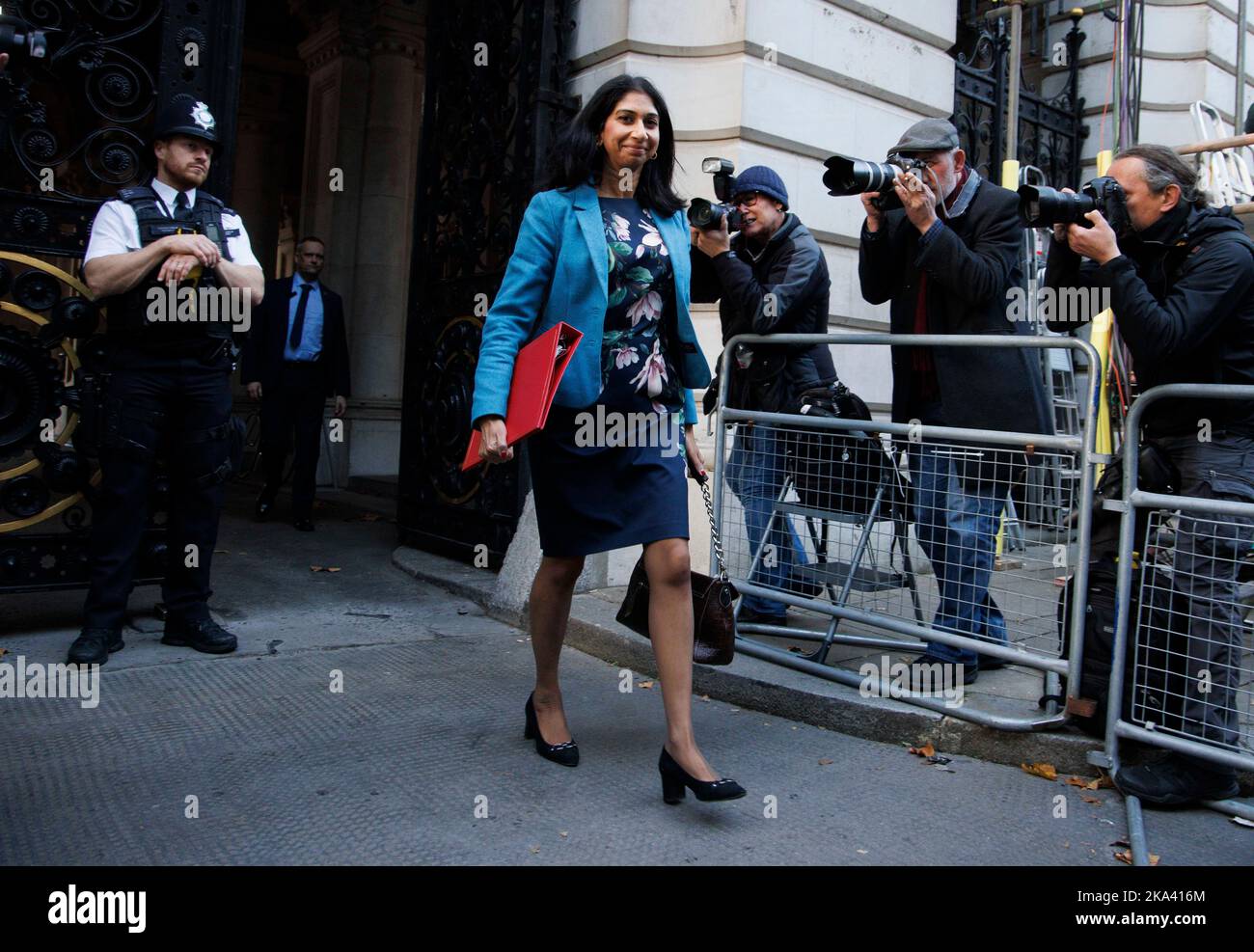 Home Secretary, Suella Braverman, arrives for a Cabinet meeting. Rishi ...
