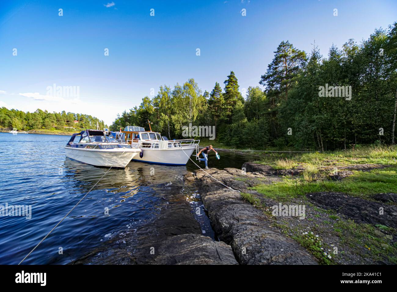 Holiday by boat in the Oslo Fjord Norway Stock Photo - Alamy