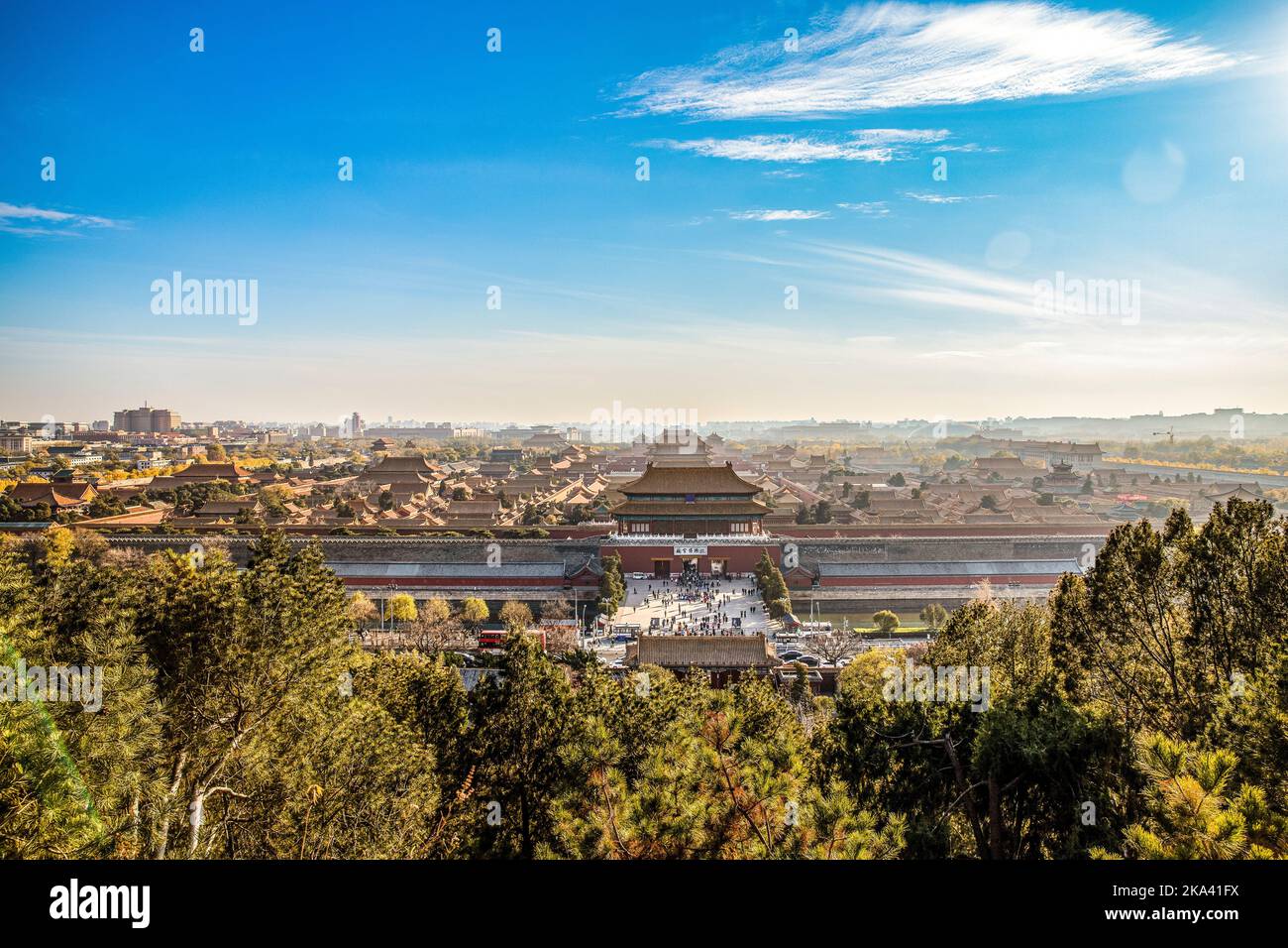 Panorama of the Forbidden City in Beijing, China Stock Photo - Alamy