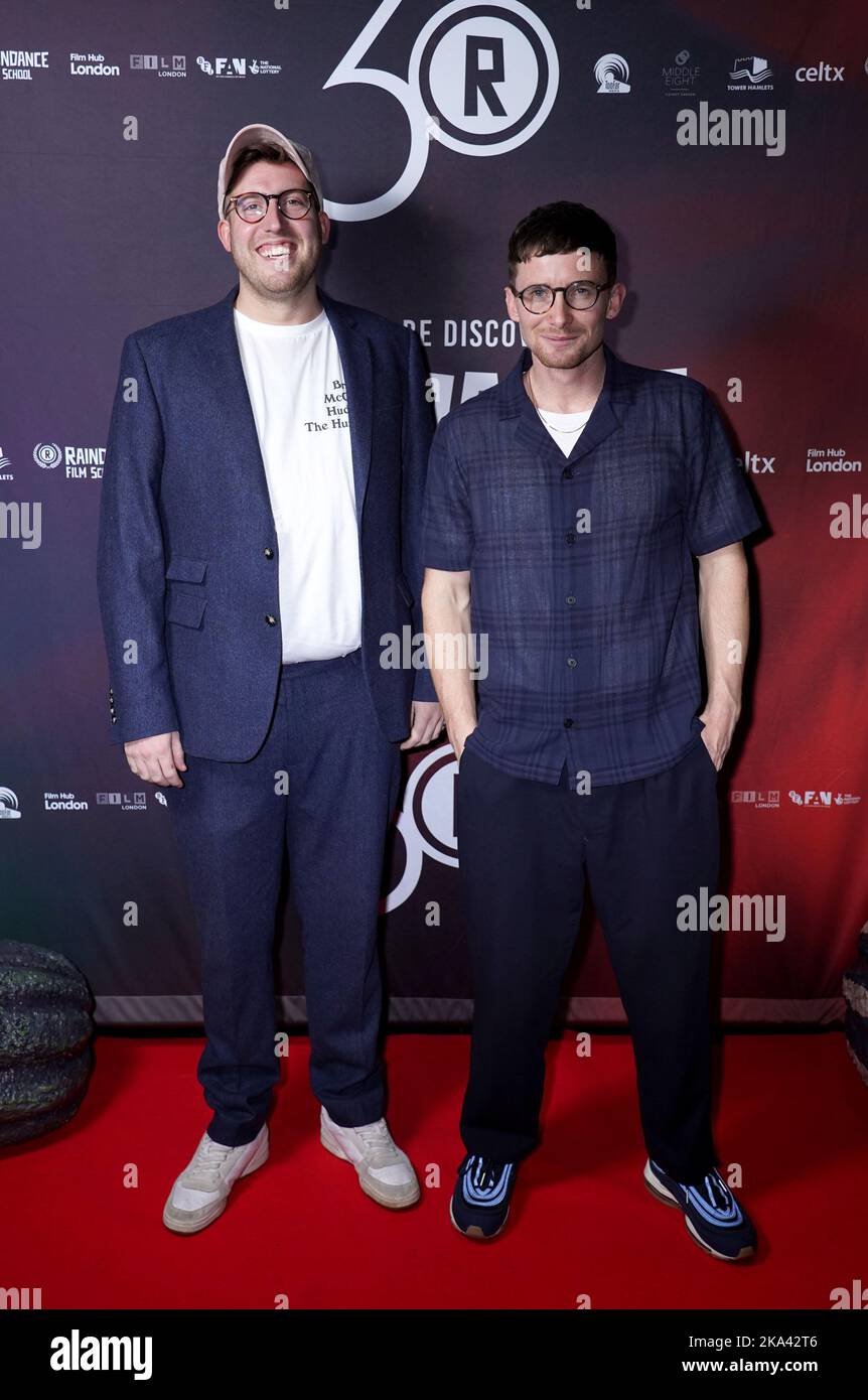Finn Bruce and Brook Driver attending the world premiere of Swede ...