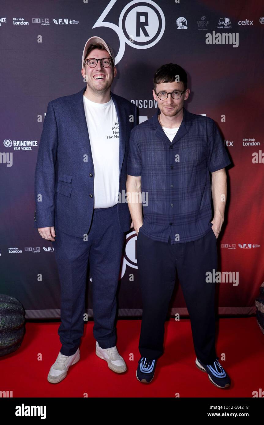 Finn Bruce and Brook Driver attending the world premiere of Swede ...