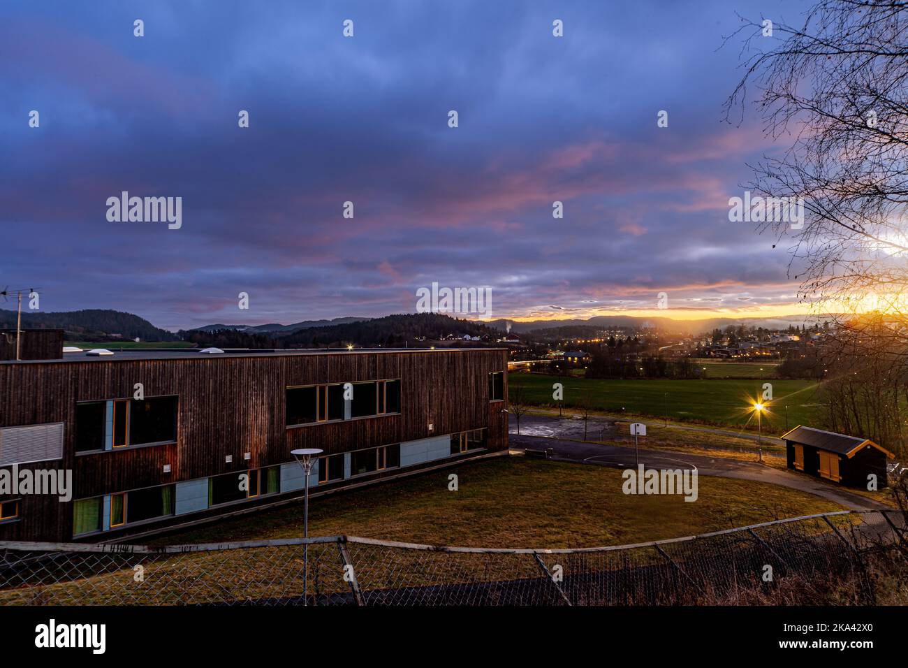 Church Hammer in comunity Lorenskog Norway Stock Photo - Alamy