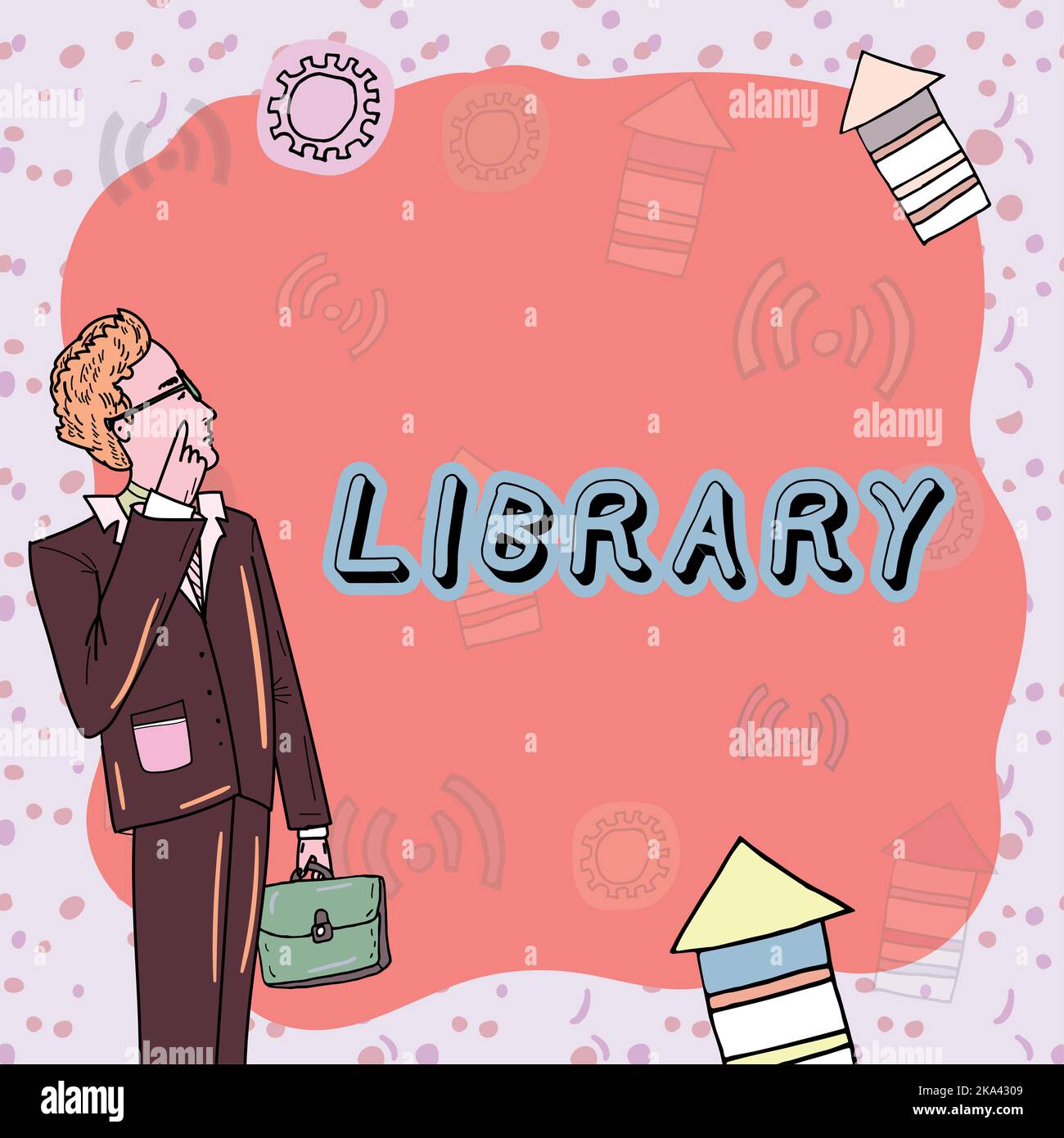 Conceptual display Library, Internet Concept curated collection of ...