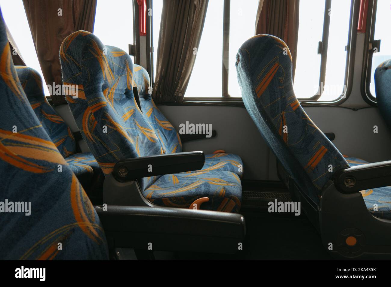A interior of new modern bus Stock Photo - Alamy