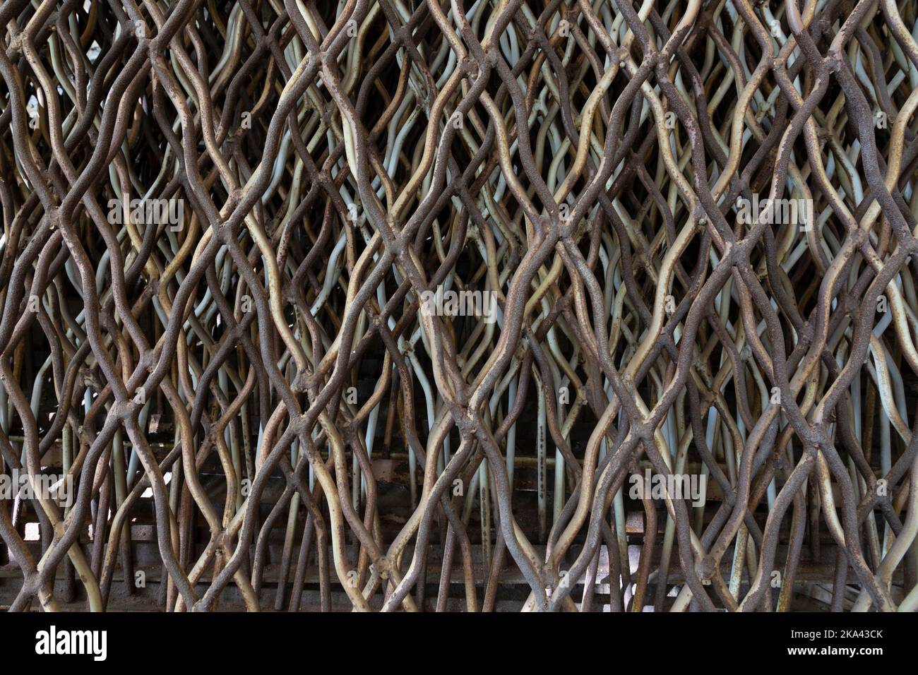 Texture and background of metal gratings close-up Stock Photo - Alamy
