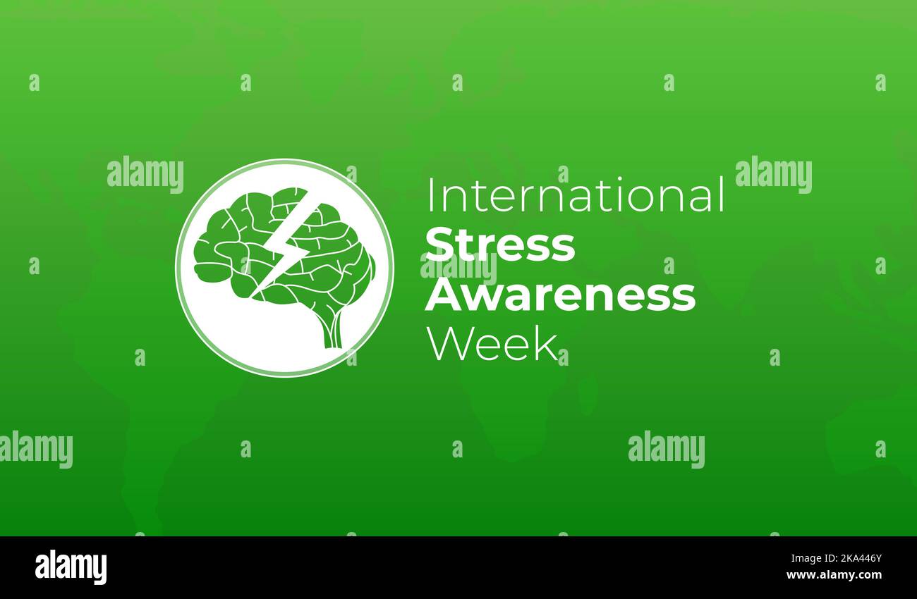 International Stress Awareness Week Background Banner Illustration ... International Stress Awareness Week Background Banner Illustration ...