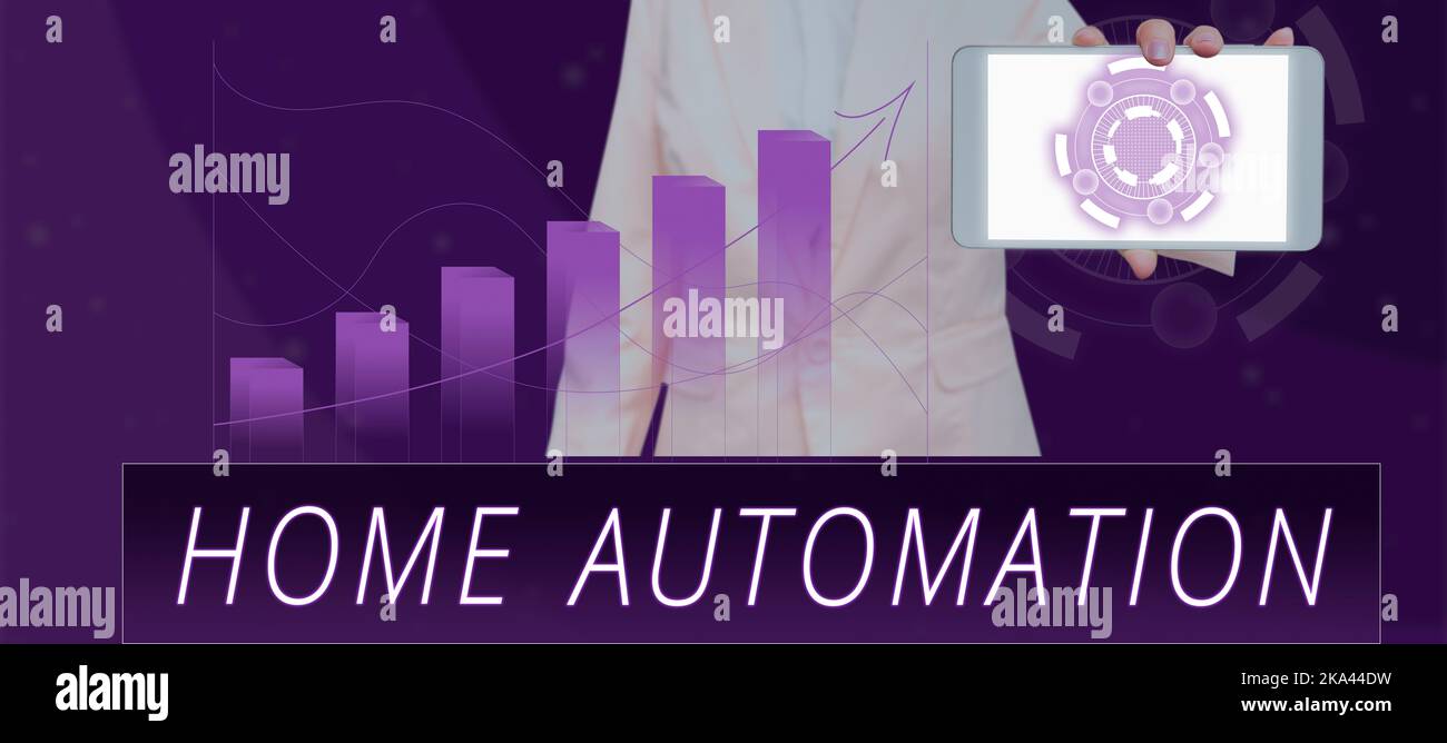 Text sign showing Home Automation, Business showcase monitoring the ... Text sign showing Home Automation, Business showcase monitoring the ...