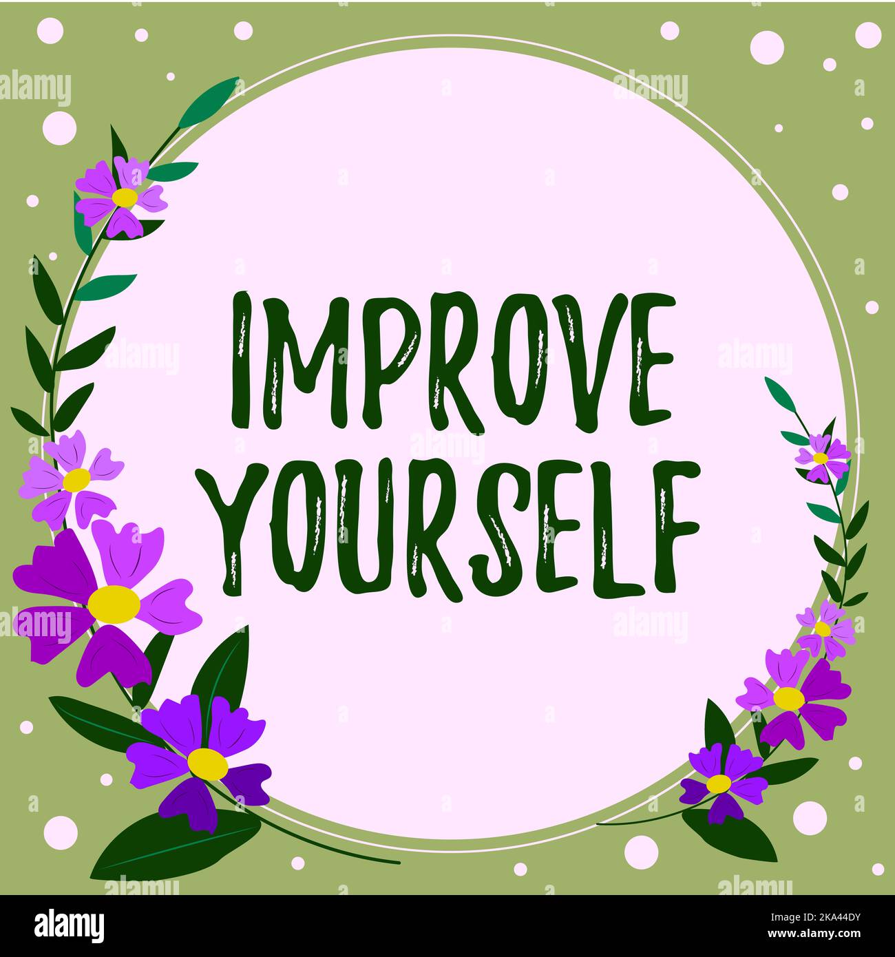 Conceptual display Improve Yourself, Concept meaning to make your ...