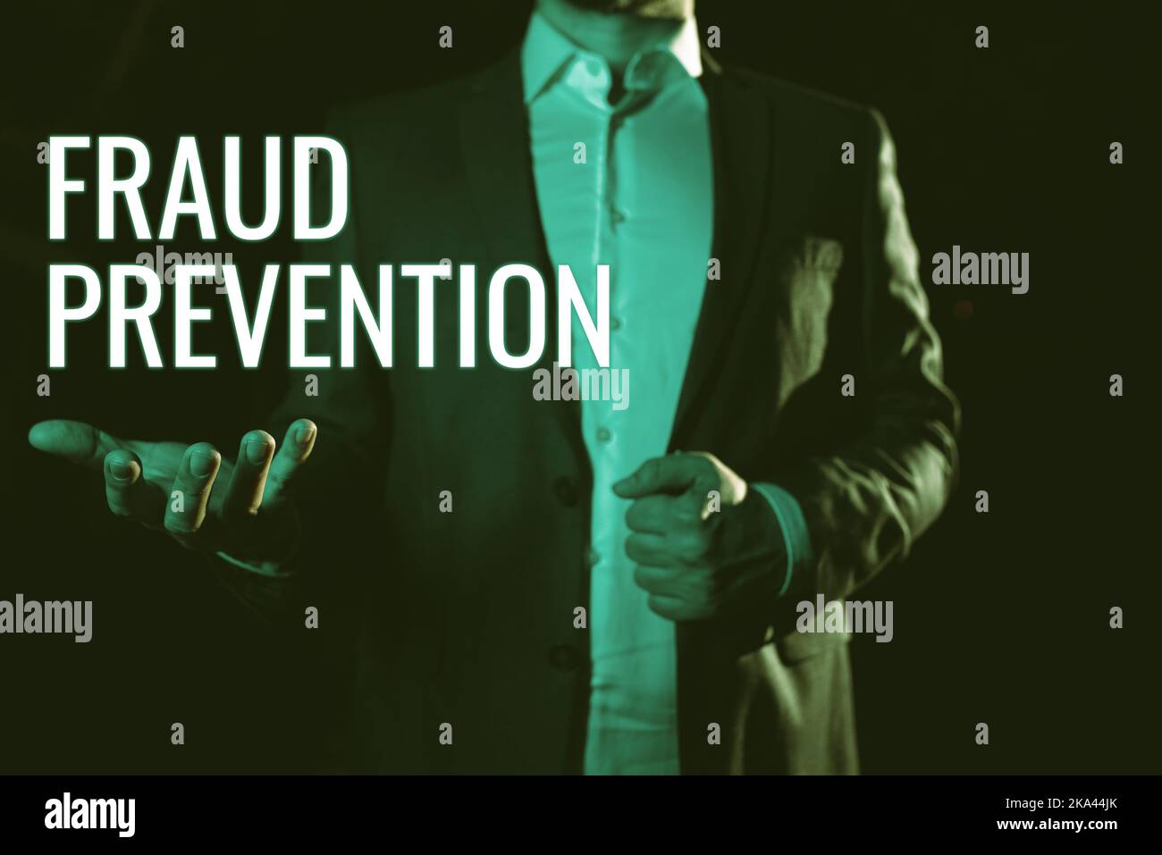 Conceptual display Fraud Prevention, Business showcase one employed by ...