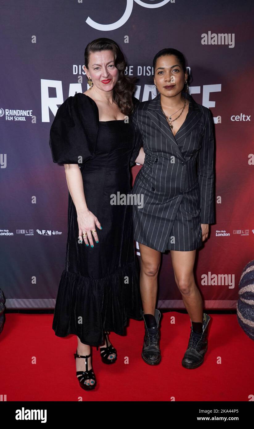 Jo Hartley (left) and Rebekah Murrell attending the world premiere of ...