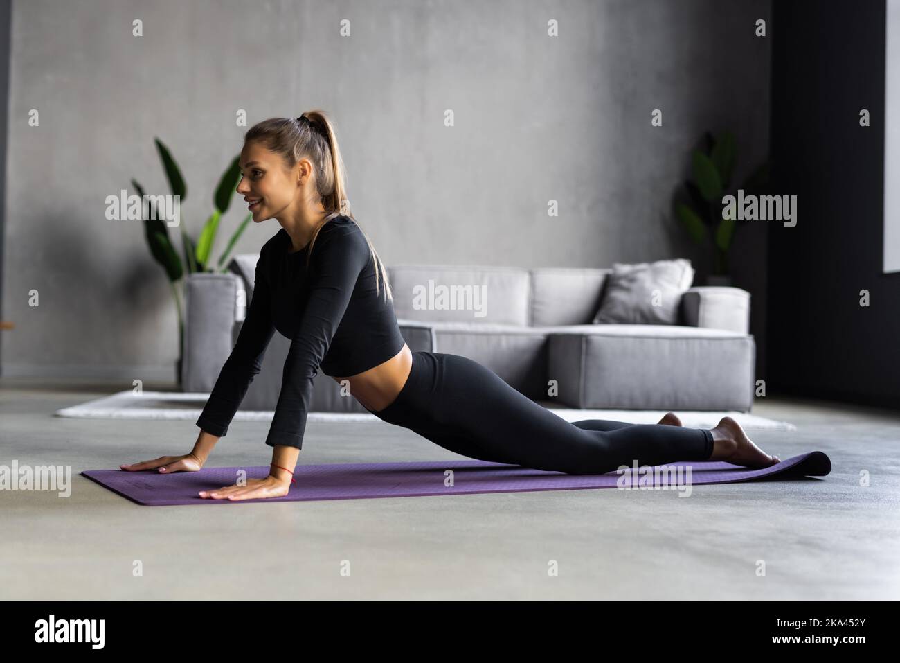 Tv yoga hi-res stock photography and images - Alamy