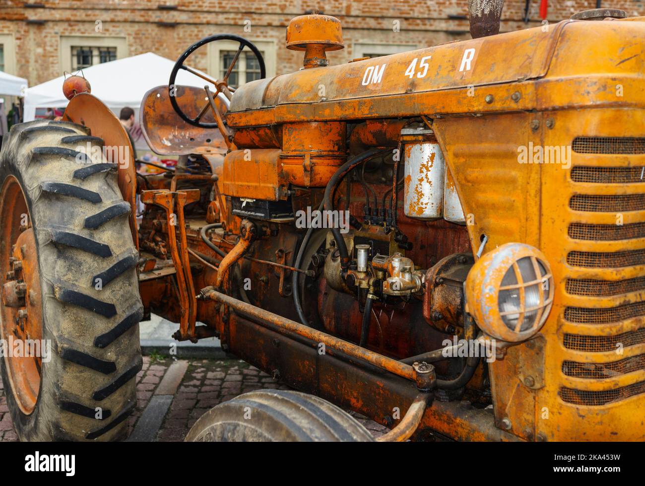 San Benigno Canavese, Piedmont, Italy - October 23, 2022: Old farm ...
