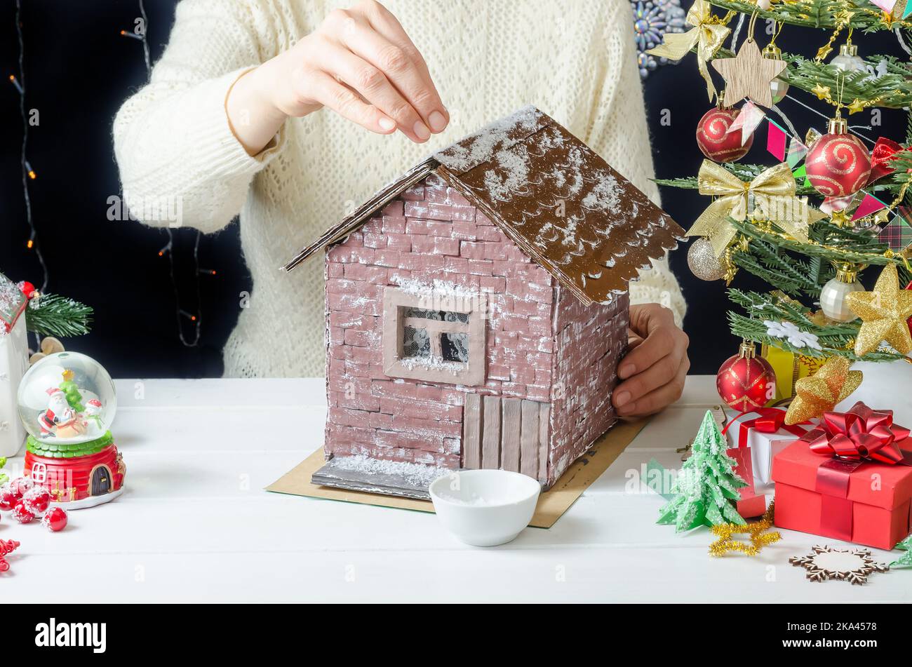 Step-by-step photo instructions for making a Christmas decor - a ...