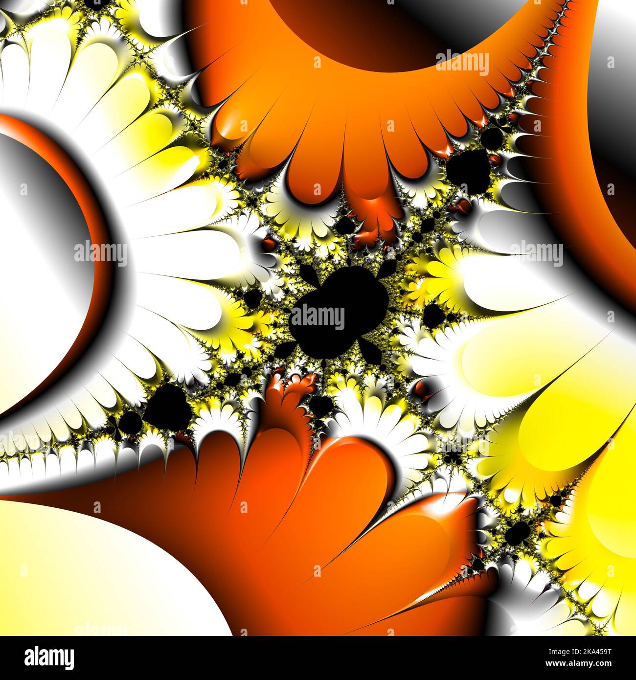 Take a look in the nice infinity of computer rendered visual art fractals - abstract design ...