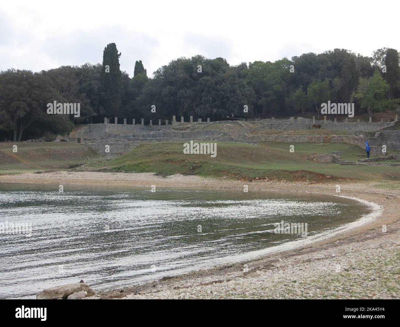 Byzantine Castrum; view of Dobrika Bay and the well-preserved 1st ...