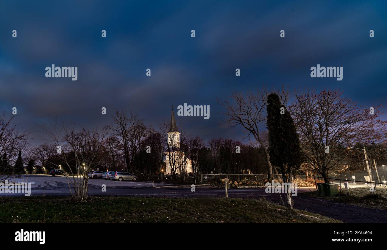 Church Hammer in comunity Lorenskog Norway Stock Photo - Alamy
