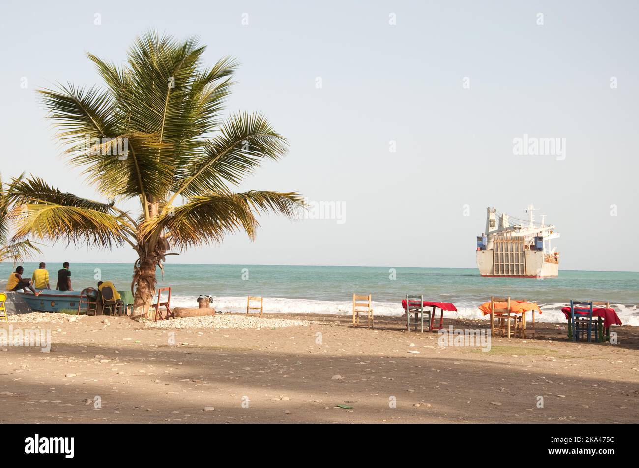 Sea and ship, Jacmel, Haiti - Jacmel is an important port and ...