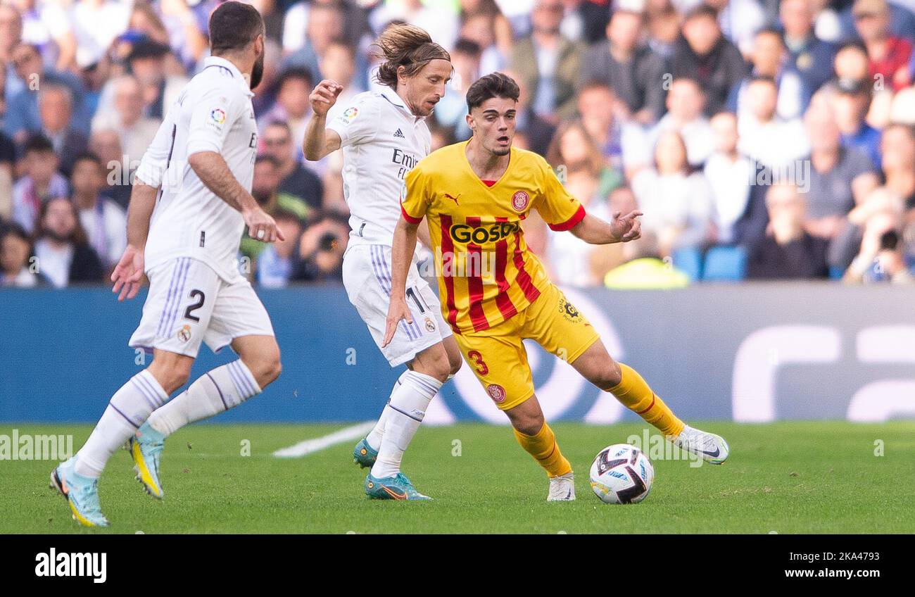 30th October 2022; Stadium Santiago Bernabeu, Madrid, La Liga Santander ...