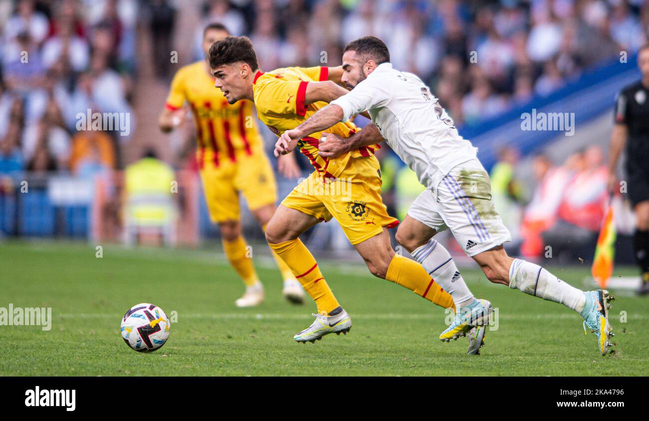 30th October 2022; Stadium Santiago Bernabeu, Madrid, La Liga Santander ...