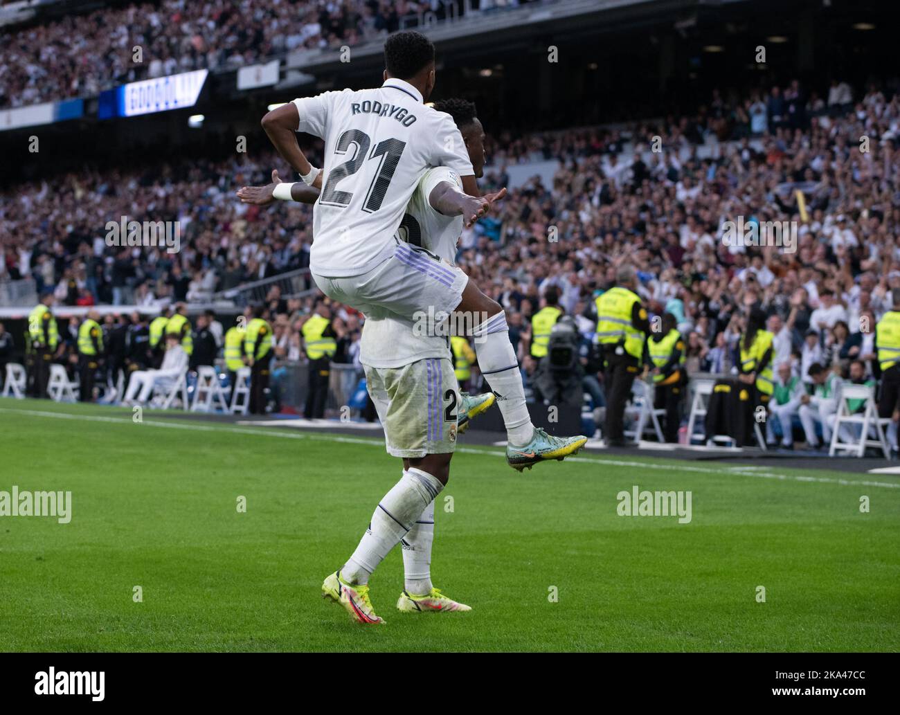30th October 2022; Stadium Santiago Bernabeu, Madrid, La Liga Santander ...