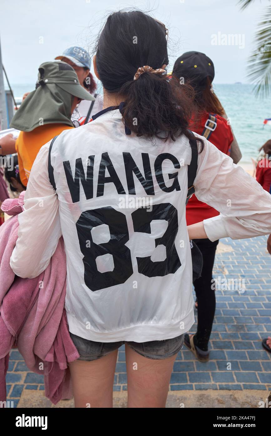 Tourist Guide with Name Uniform Pattaya Thailand Stock Photo - Alamy