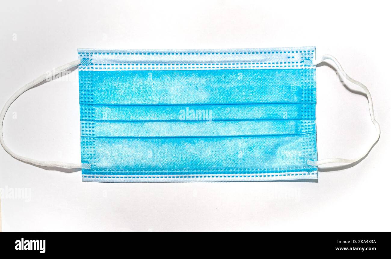 A protective face mask isolated on white background Stock Photo - Alamy