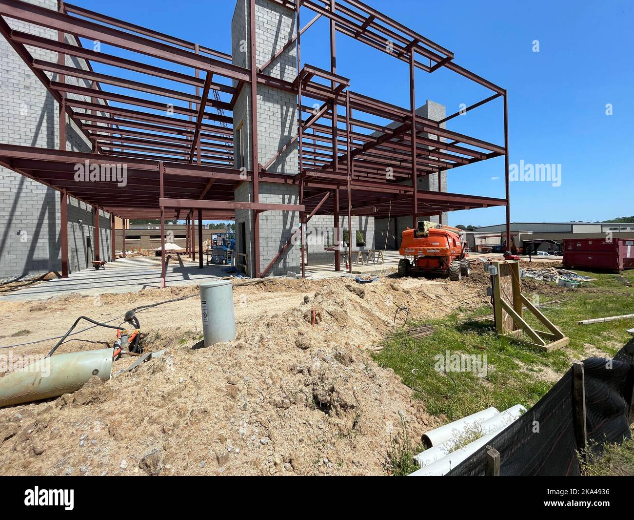 Columbia County, Ga USA - 04 22 22: Columbia County jail construction ... Columbia County, Ga USA - 04 22 22: Columbia County jail construction ...
