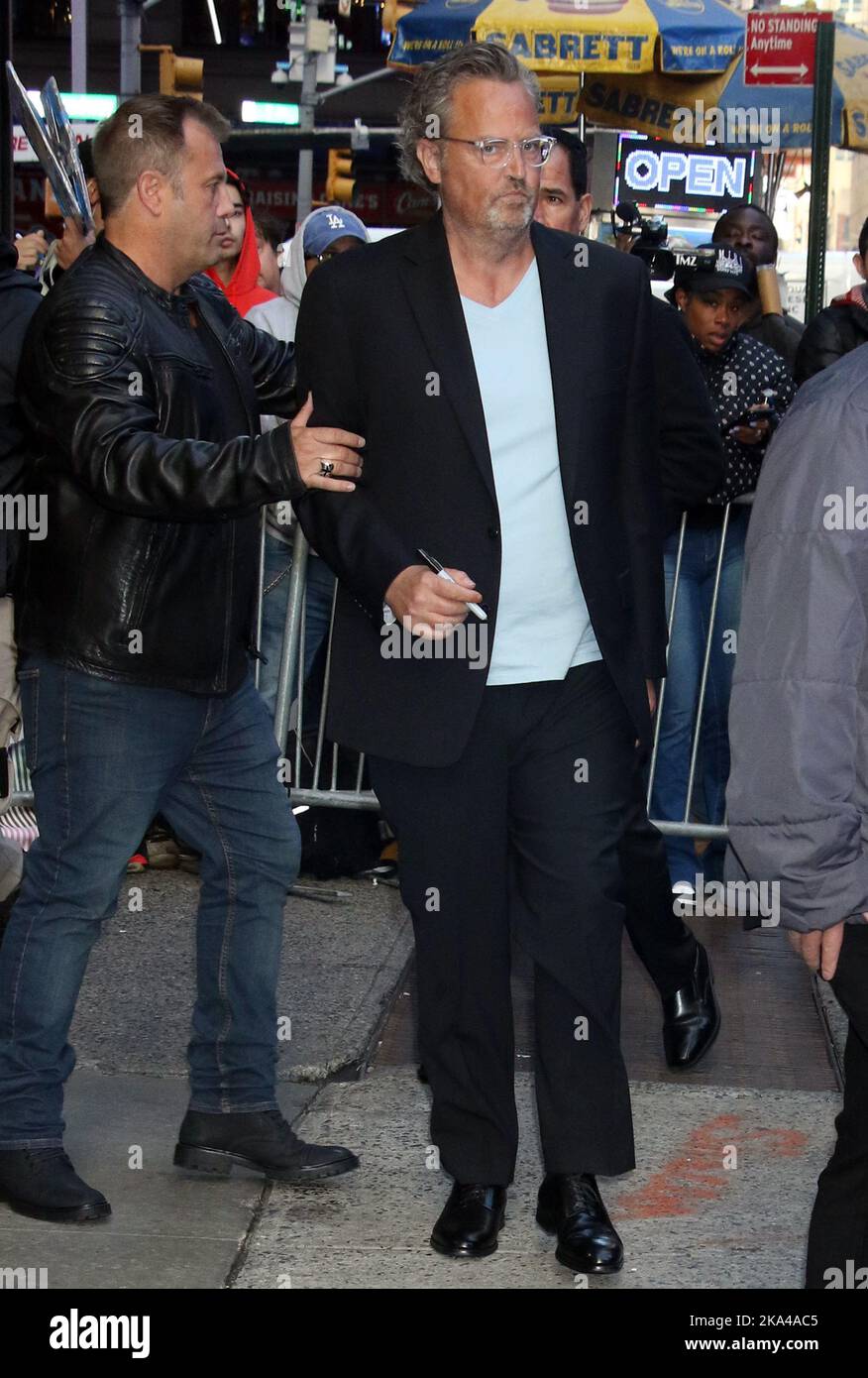 New York, NY, USA. 31st Oct, 2022. Matthew Perry seen at Good Morning ...