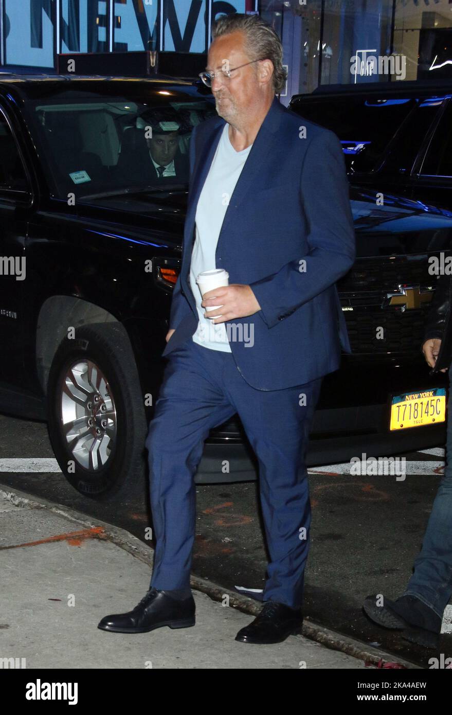 New York, NY, USA. 31st Oct, 2022. Matthew Perry seen at Good Morning ...