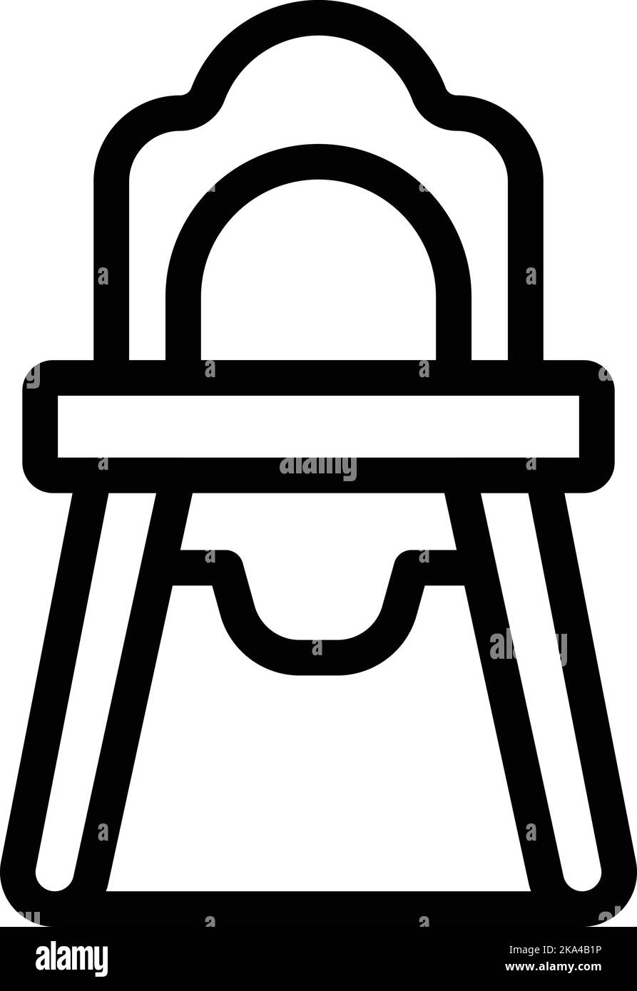 Baby chair icon outline vector. Babysitter education. Service woman ...