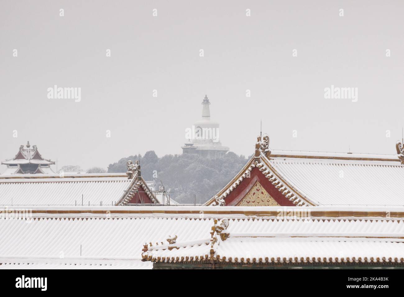The Imperial Palace Museum and the wide square in Beijing, the capital ...