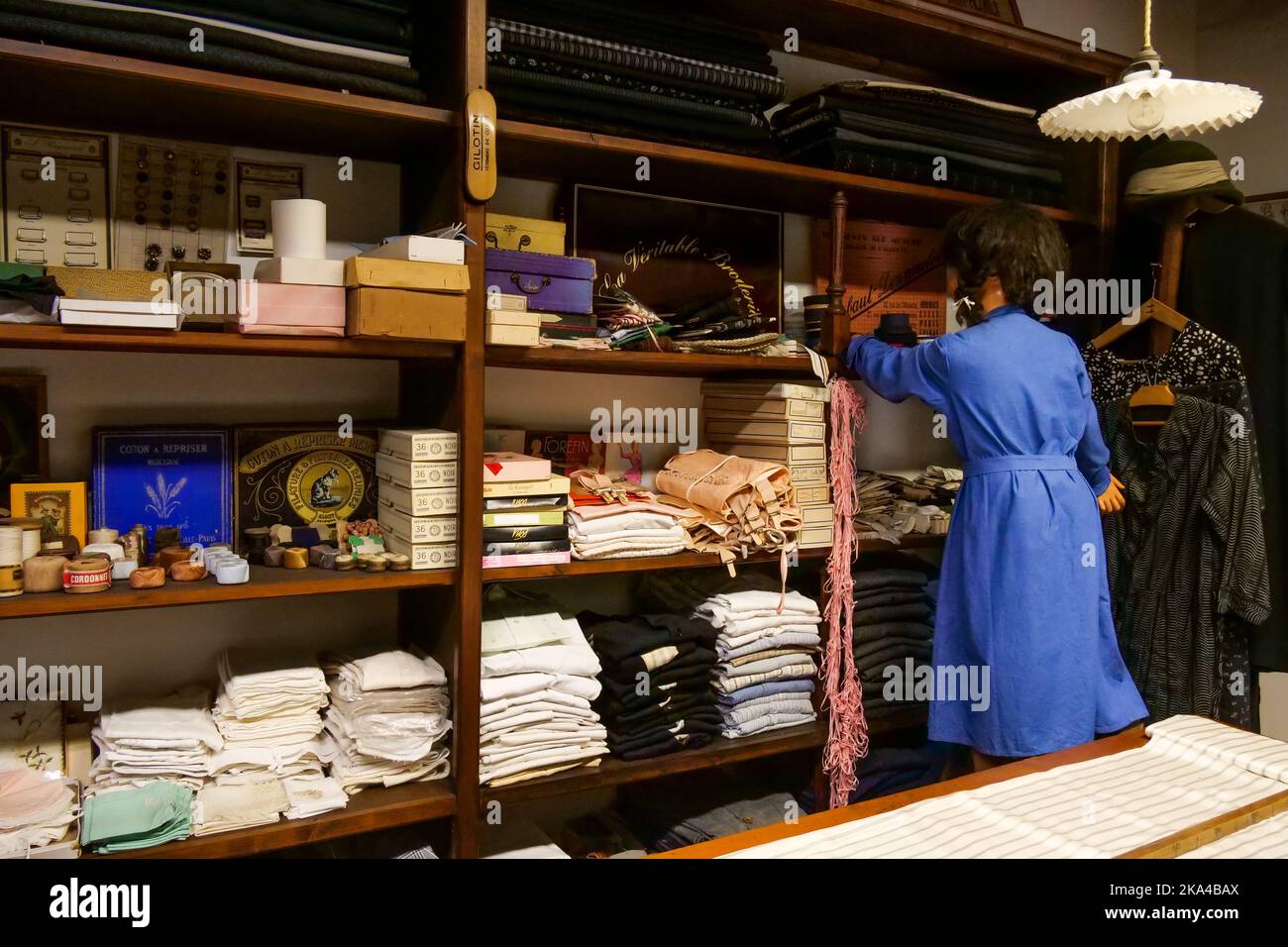 Reconstruction of a vintage haberdashery, Rural Traditions museum ...