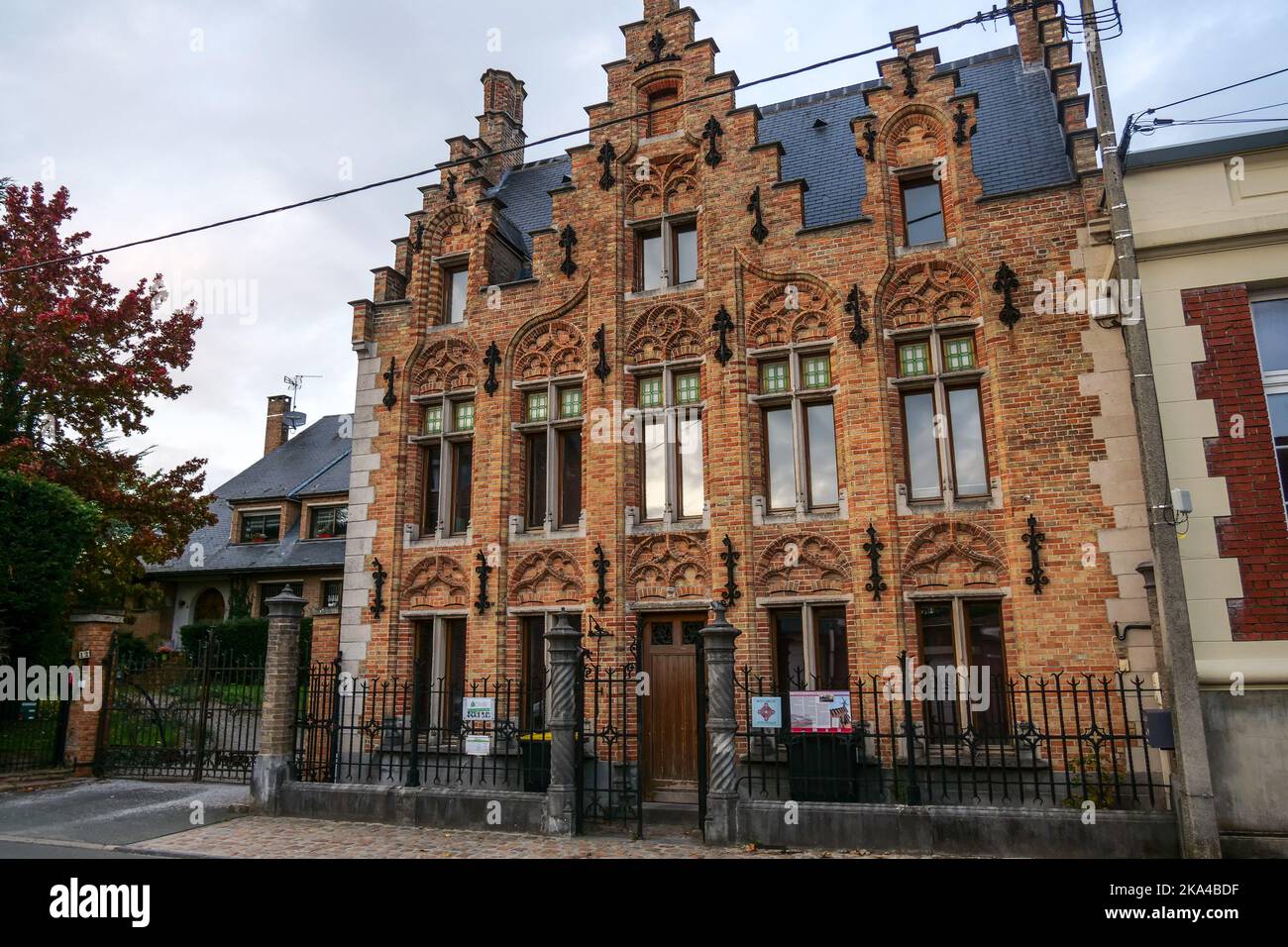 Flemish house, Steenwerck, Nord, Hauts-de-France, France Stock Photo ...