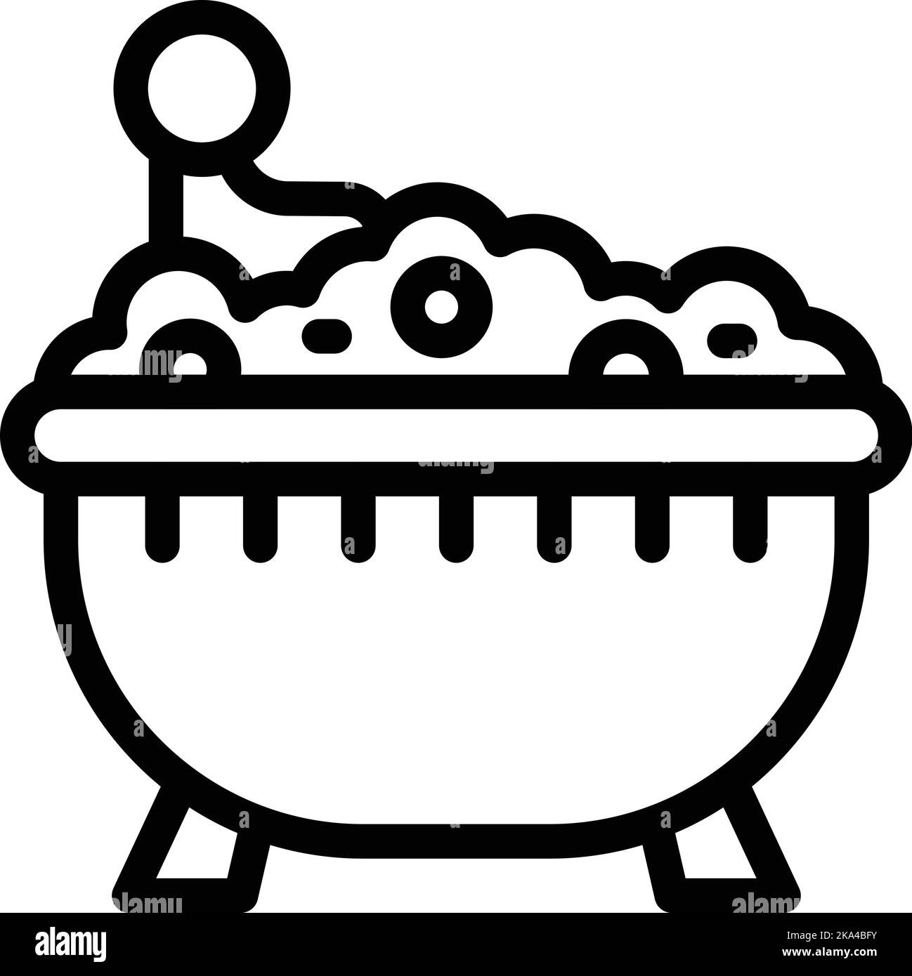 Baby bath time black Stock Vector Images - Alamy