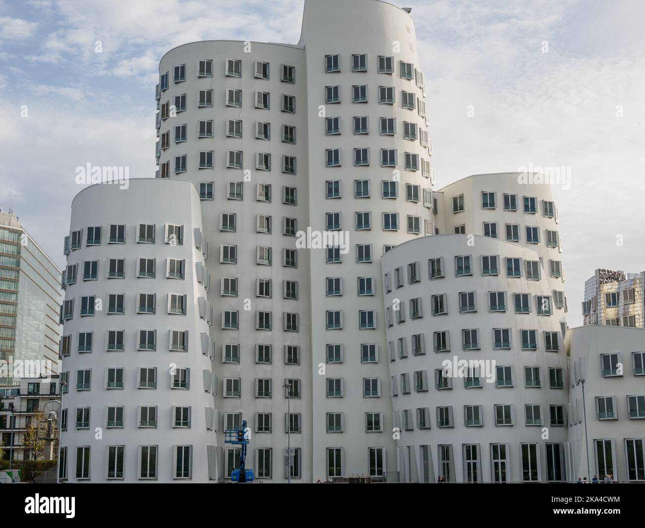 the city of Dusseldorf at the river rhine Stock Photo - Alamy