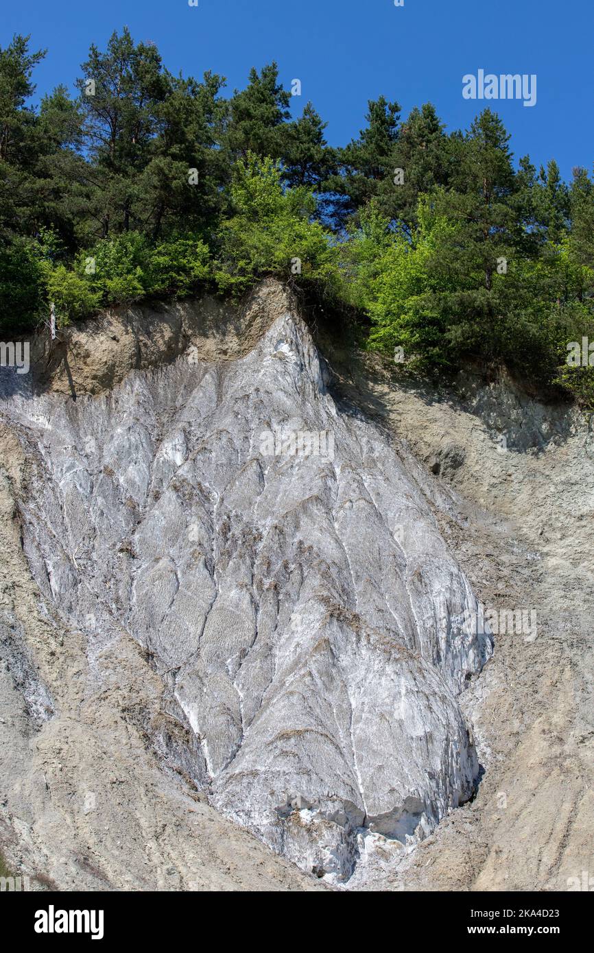 The salt canyon from Praid resort - Romania, seen from above, nature ...