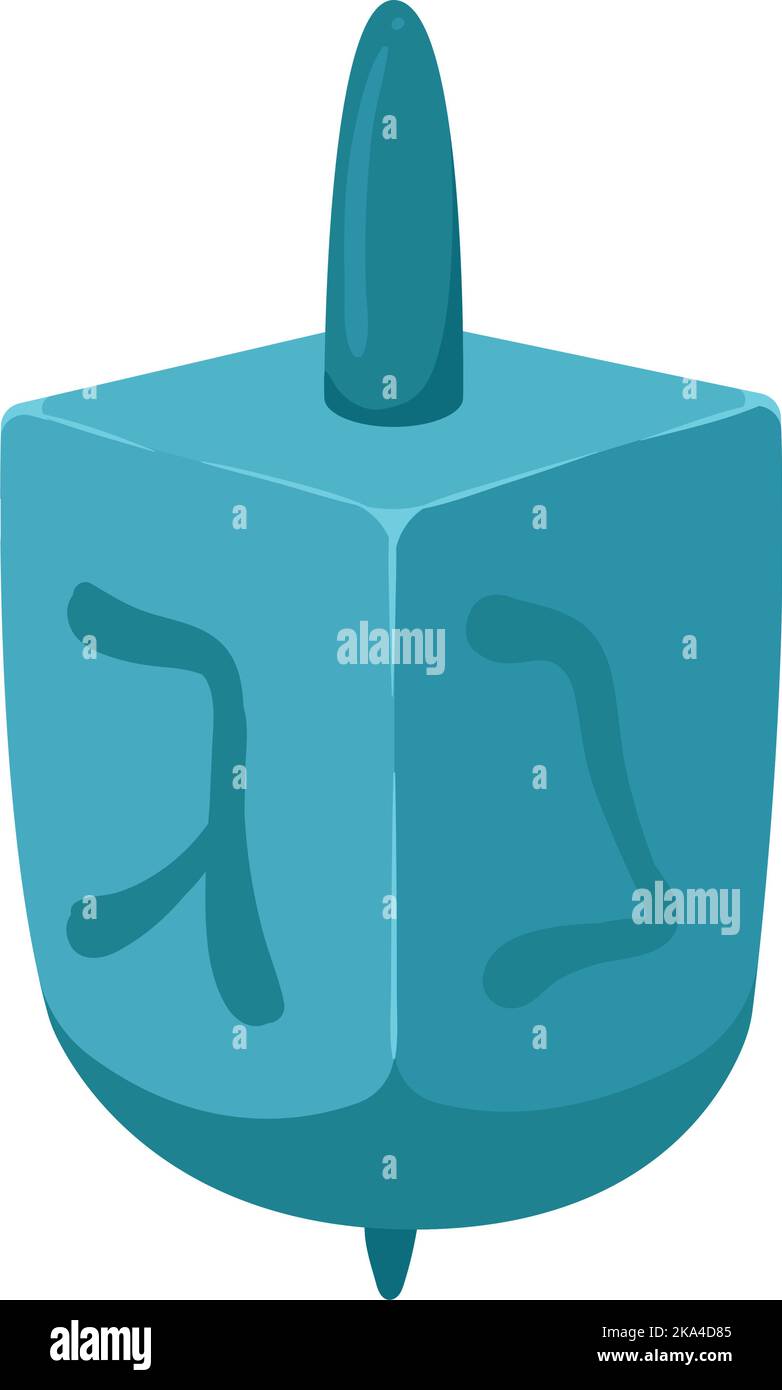 jewish dreidel wooden toy Stock Vector Image & Art - Alamy