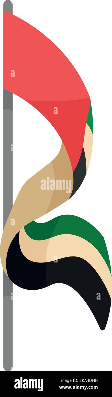 Emirates flag pole Stock Vector Images - Alamy
