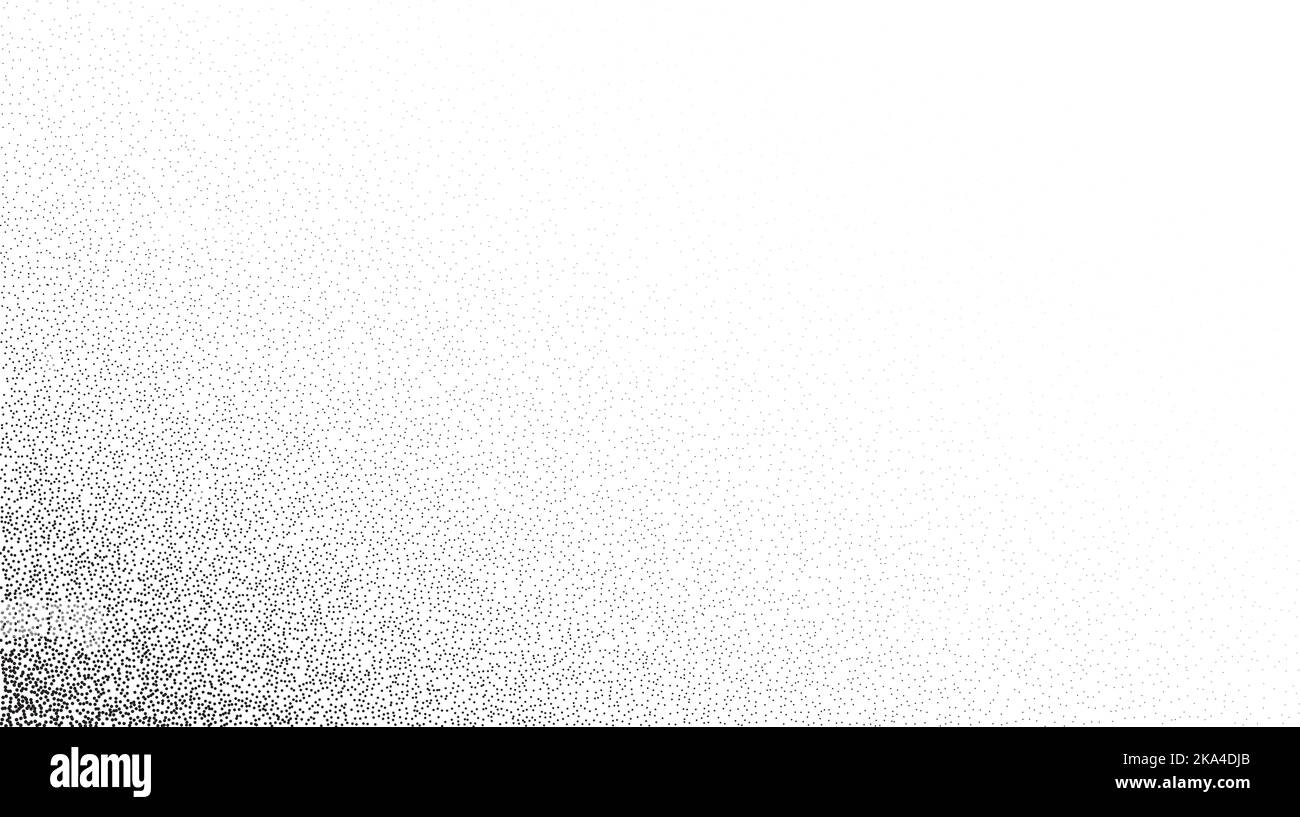 Grain stippled gradient. Faded stochastic dotwork texture. Random ...