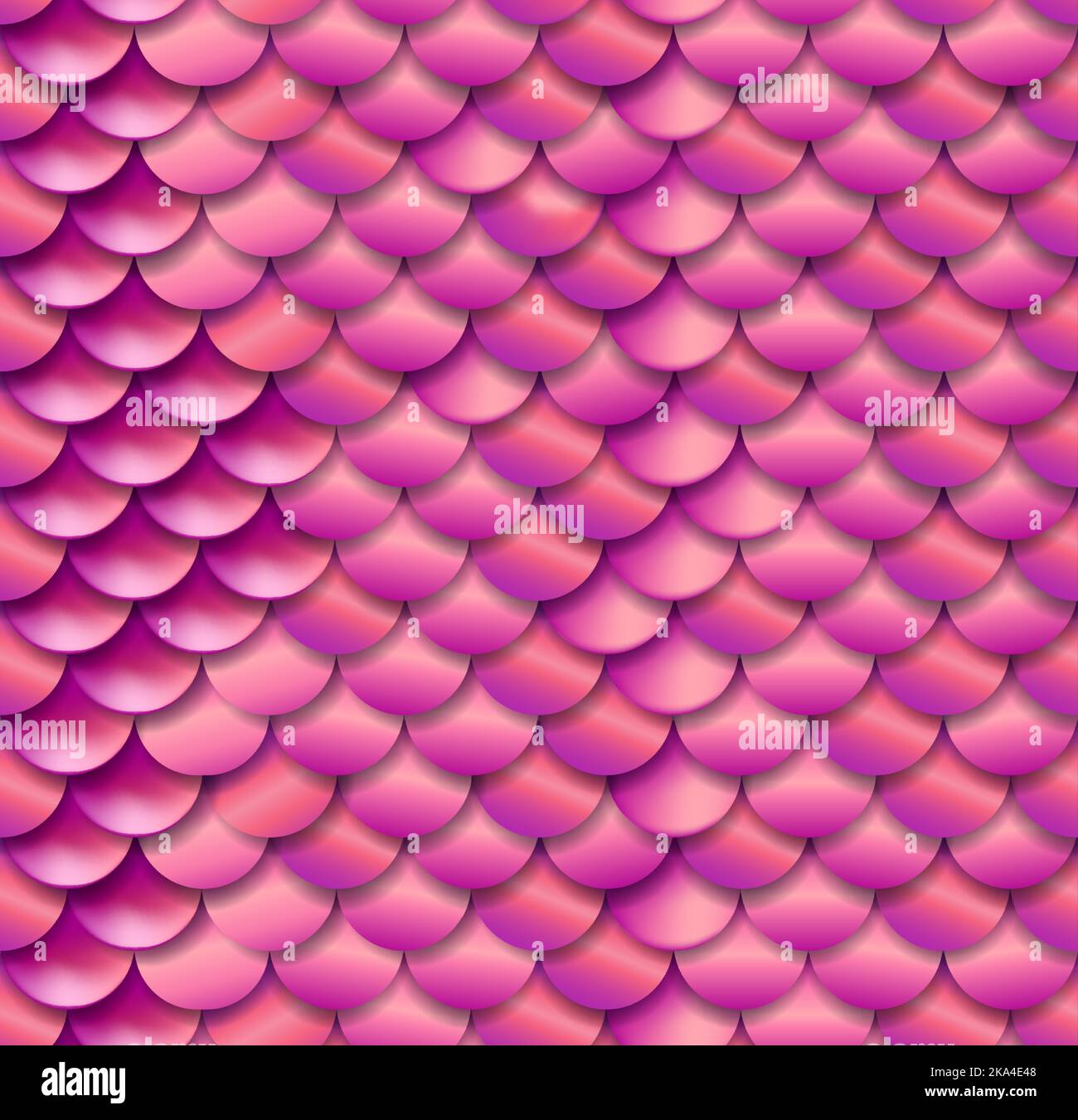 Realistic seamless pattern of pink tail scales of a fairy tale mermaid ...