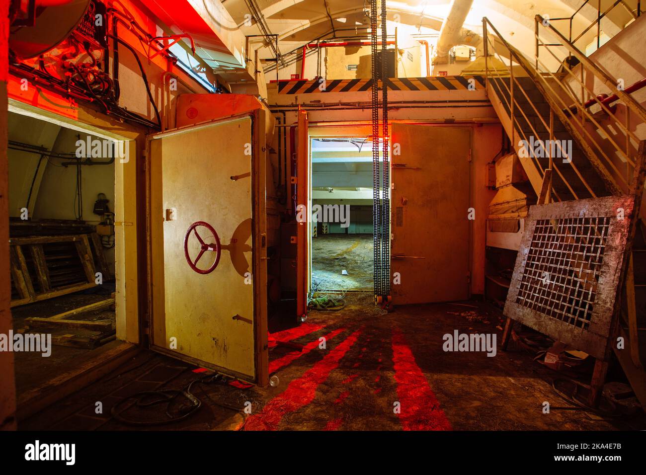 Empty abandoned underground nuclear bomb parts storage Stock Photo - Alamy