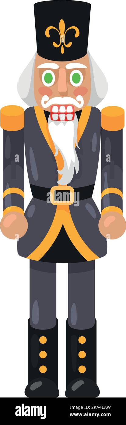 nutcracker soldier with gray uniform Stock Vector Image & Art - Alamy