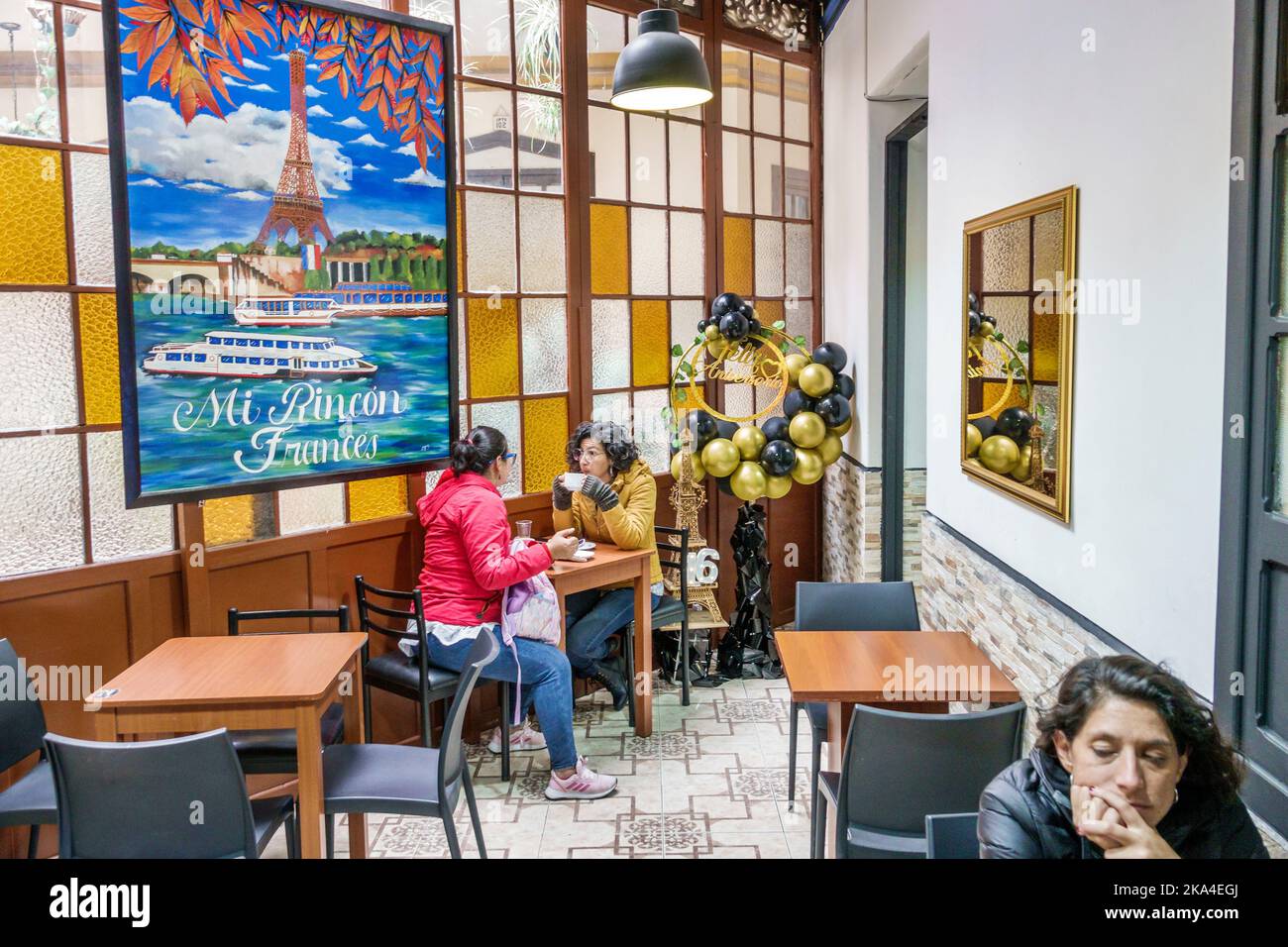 Old french cafe interior hi-res stock photography and images - Alamy