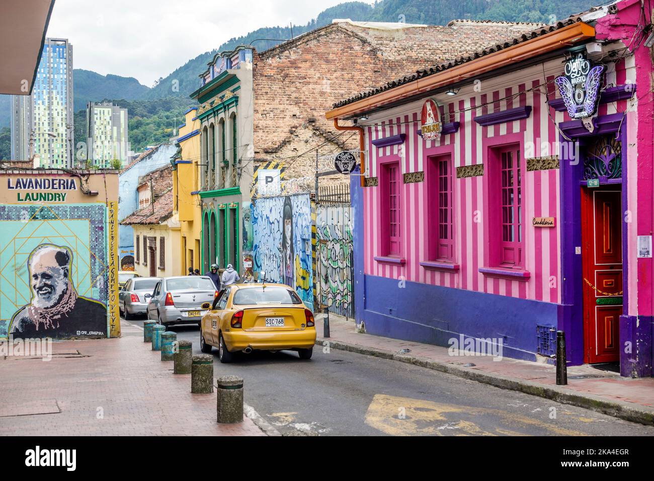 Bogota Colombia,La Candelaria Centro Historico central historic old ...