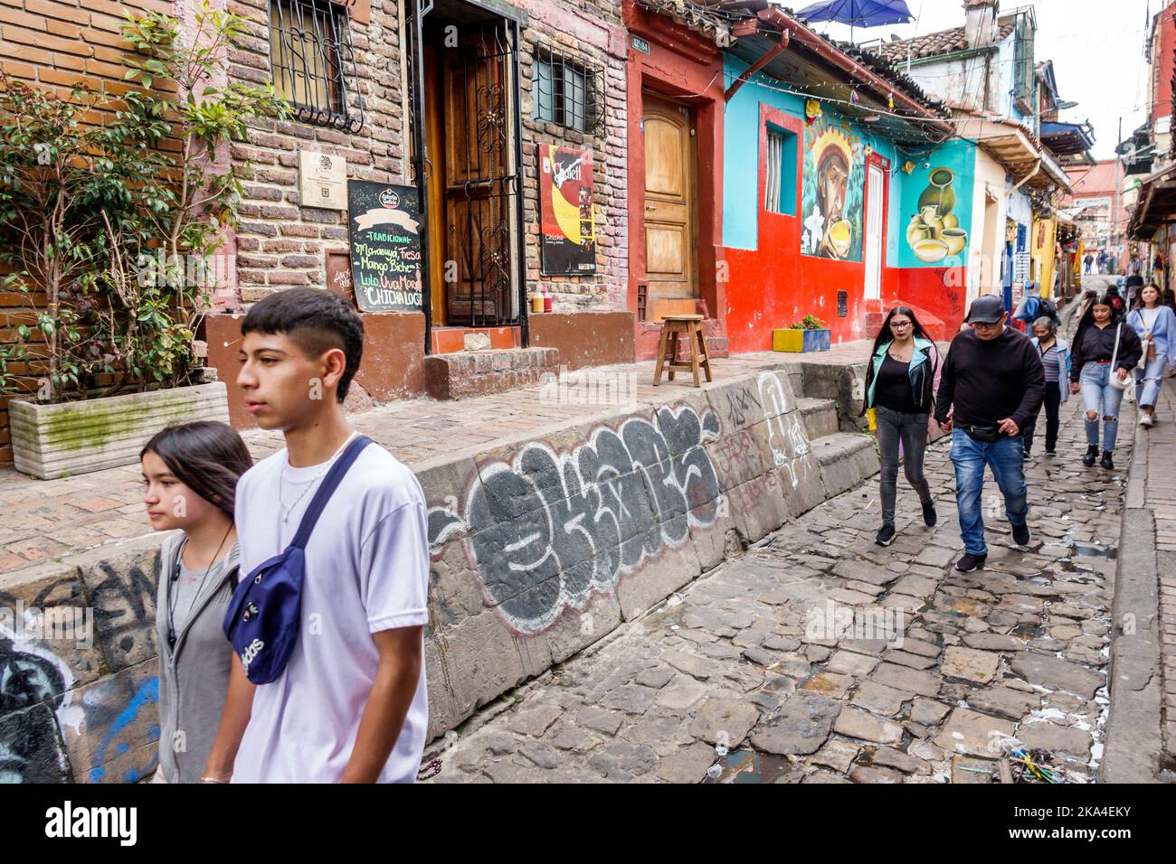 Bogota Colombia,La Candelaria Centro Historico central historic old ...