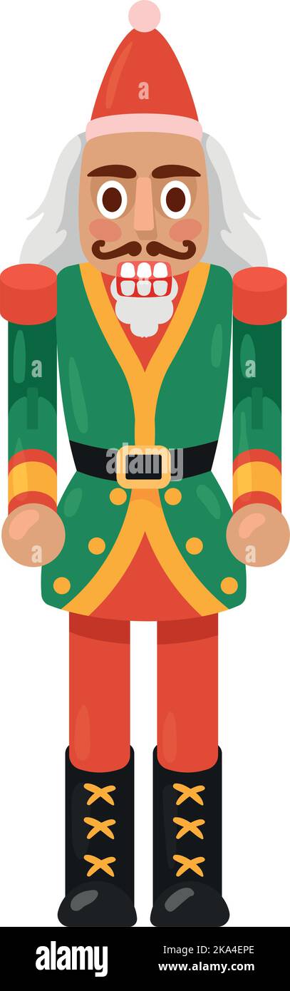 nutcracker soldier with santa hat Stock Vector Image & Art - Alamy