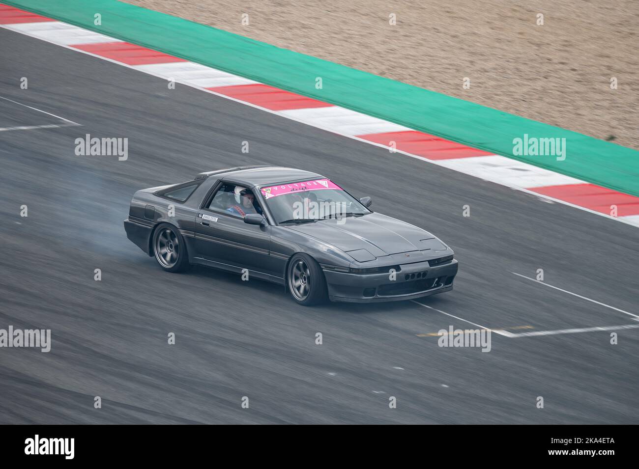 Supra in gray, it is an A70 mk3 prepared to drift Stock Photo - Alamy