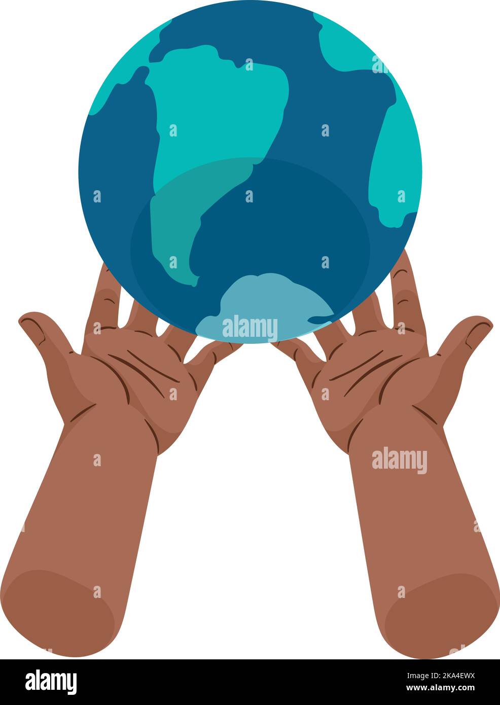 afro hands lifting earth Stock Vector Image & Art - Alamy