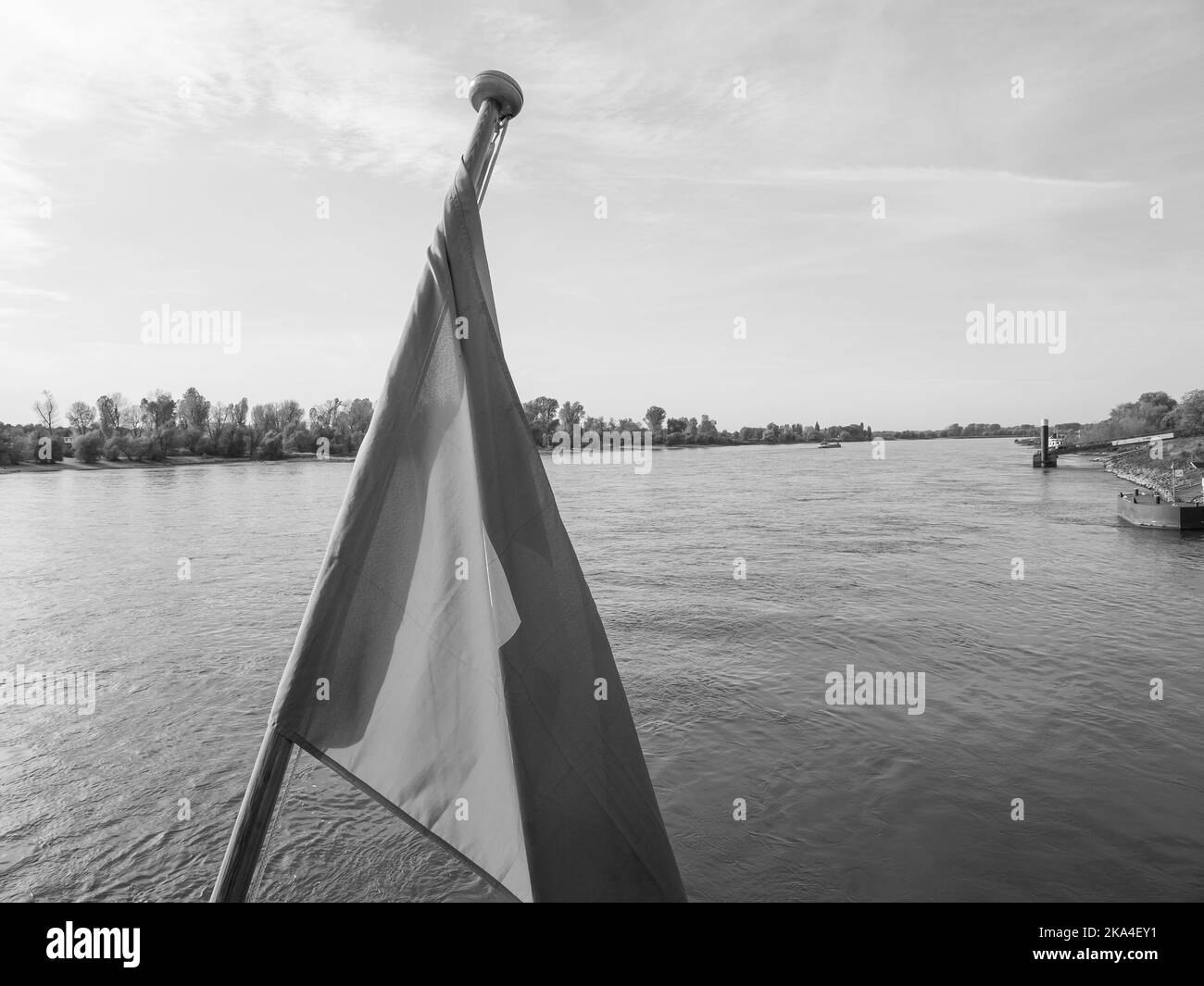 the city of Dusseldorf at the river rhine Stock Photo - Alamy